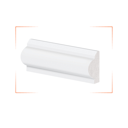 Rodameio 3cm Poliestireno 2 metros Classico RodapeShop