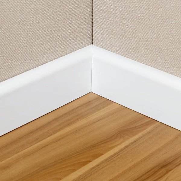 Rodape Poliestireno 07cm 446 Branco Santa Luzia - Rodapé Shop